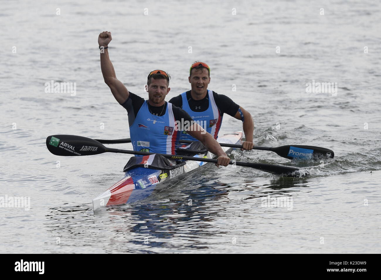 JAKUB SPICAR and DANIEL HAVEL (Czech, third place in the Men K2 1000 m ...