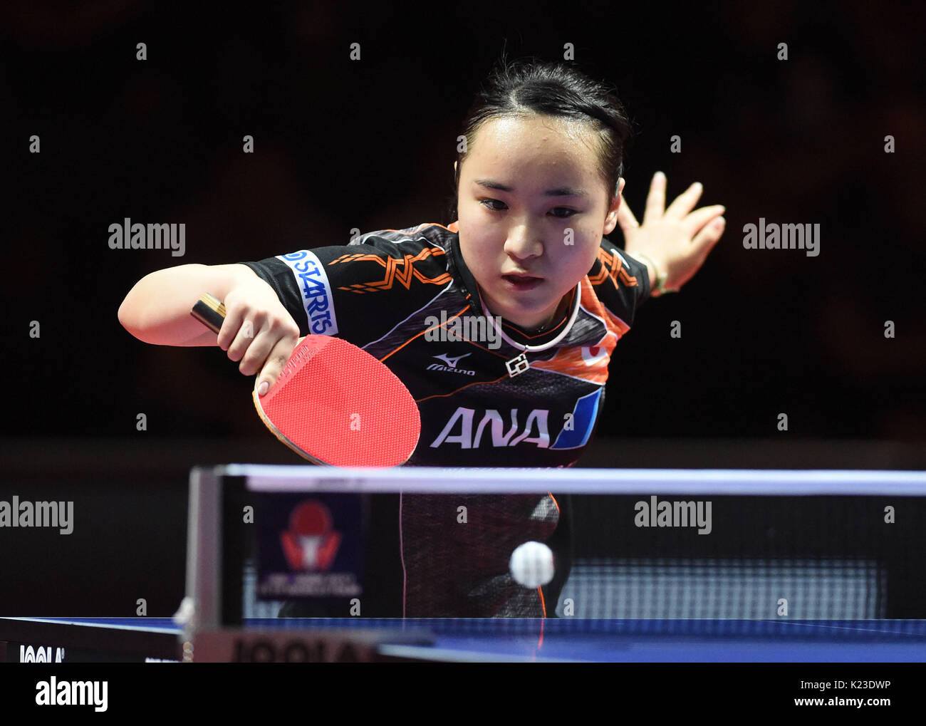 Olomouc, Czech Republic. 27th Aug, 2017. Mima Ito of Japan competes ...