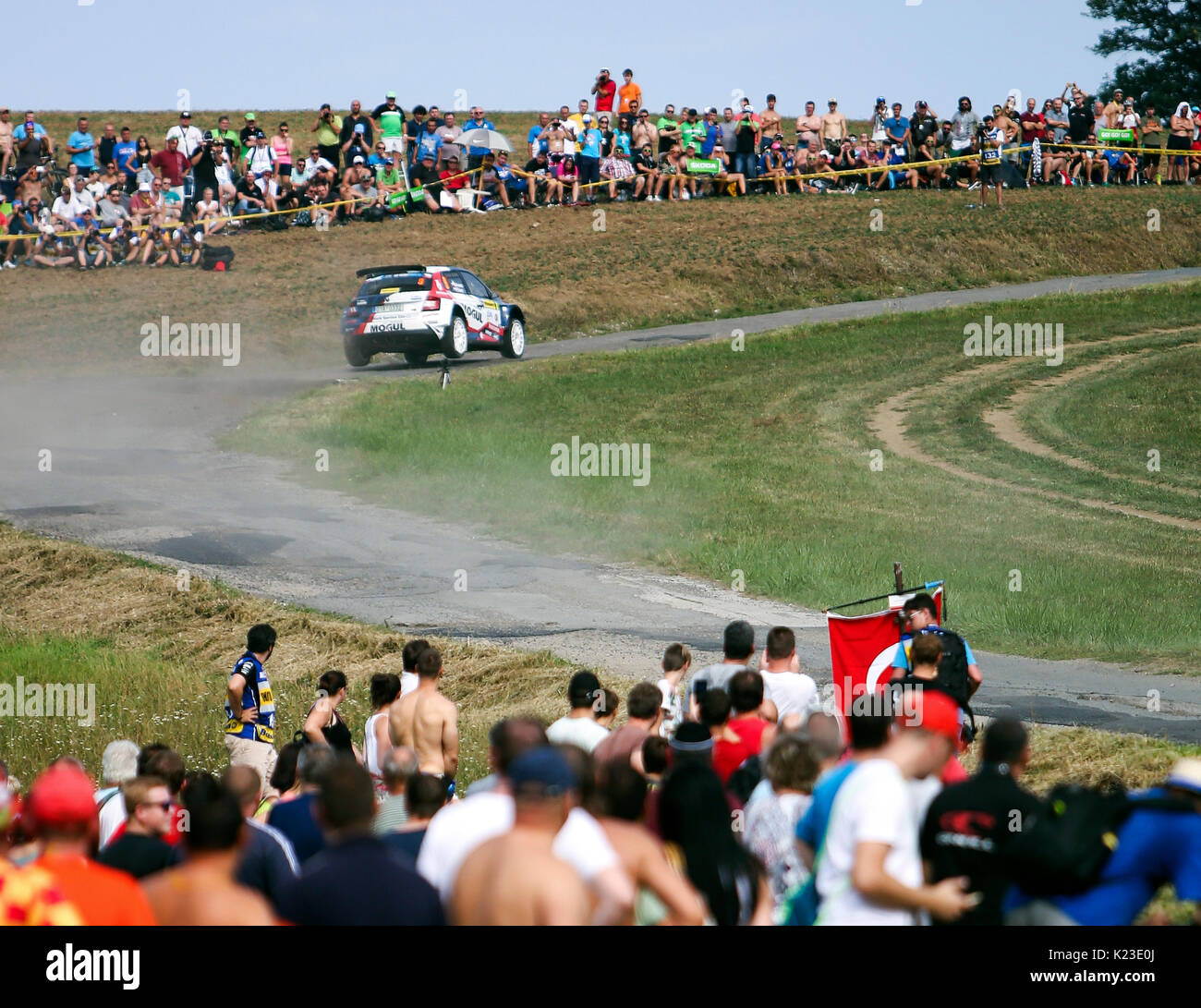 Roman Kresta, Petr Stary, (CZE, Skoda Fabia R5), tests of speed, Barum ...