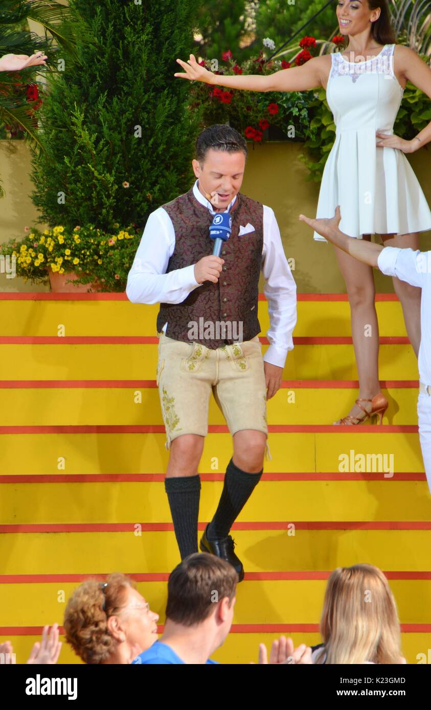 Rust, Germany, 27th August, 2017, Das Erste ARD TV Show "Immer wieder Sonntags" Featuring Stefan ...
