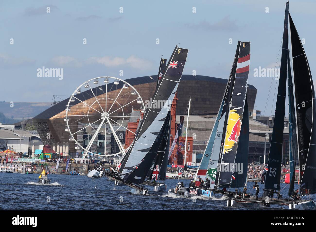 Cardiff, UK. 28th Aug, 2017. Bank holiday Monday 28th August 2017 ...