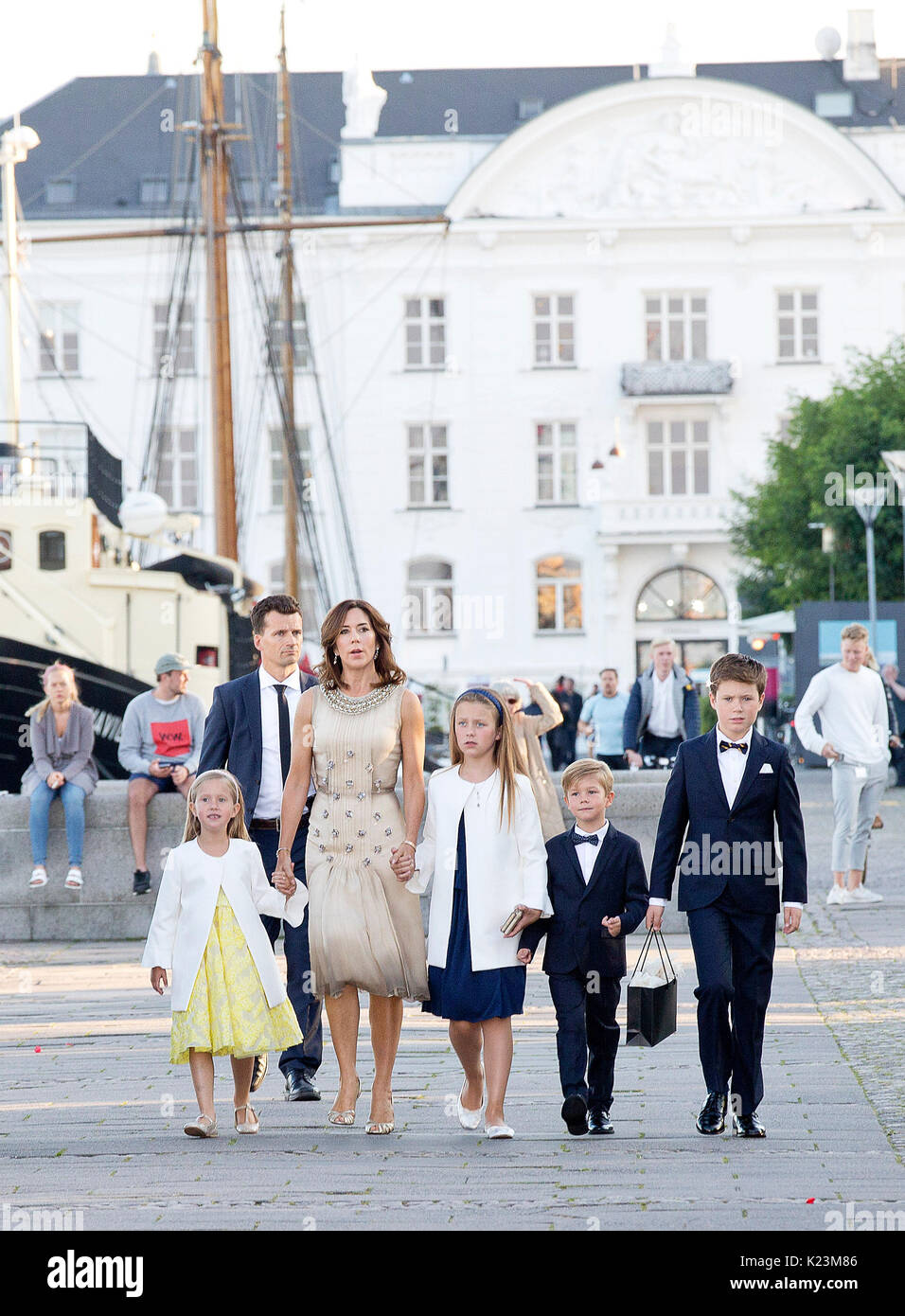 Copenhagen, Denmark. 28th Aug, 2017. Crown Princess Mary, Prince ...