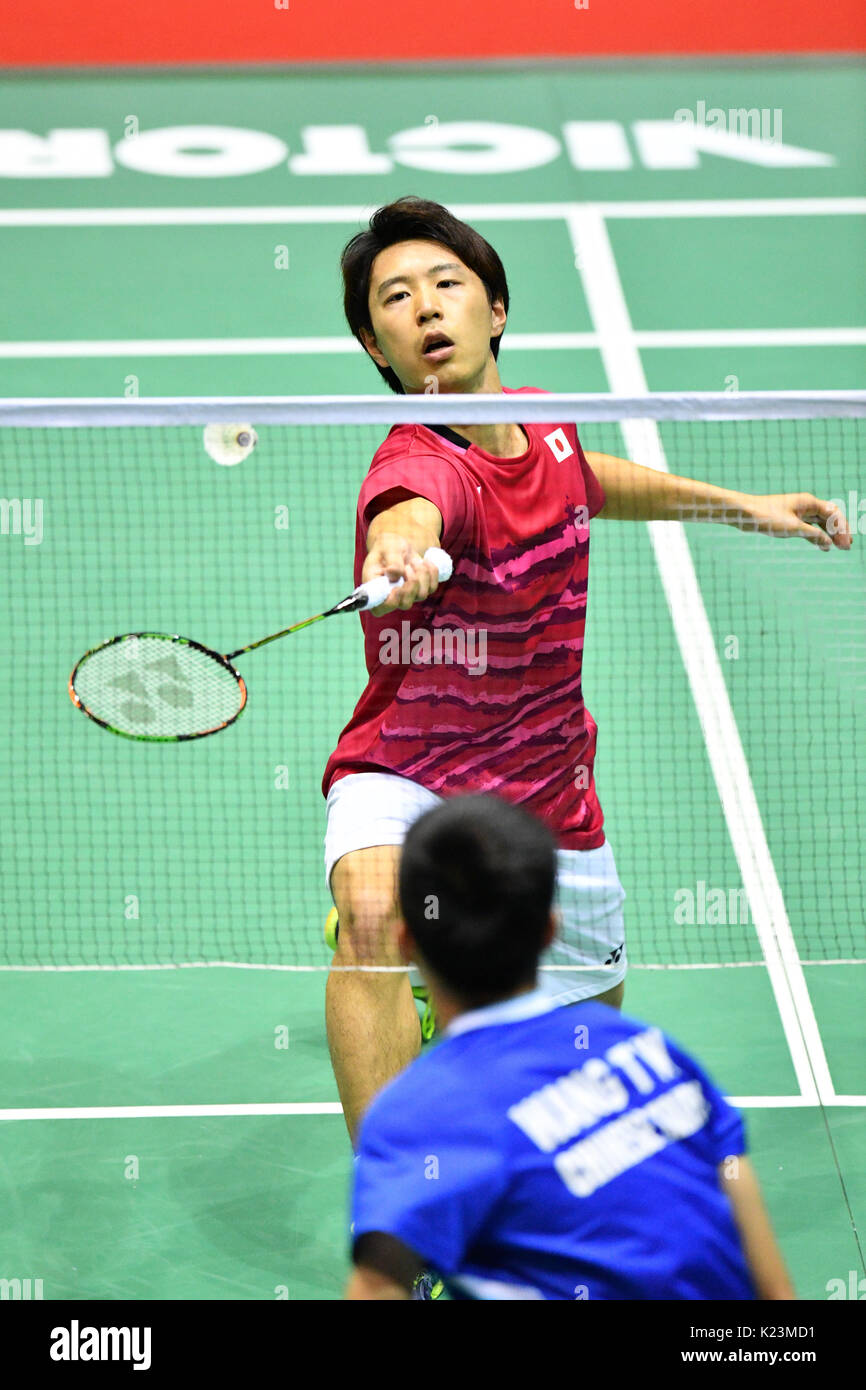 Taipei, Taiwan. Credit: MATSUO. 29th Aug, 2017. Yu Igarashi (JPN) Badminton : The 29th Summer ...