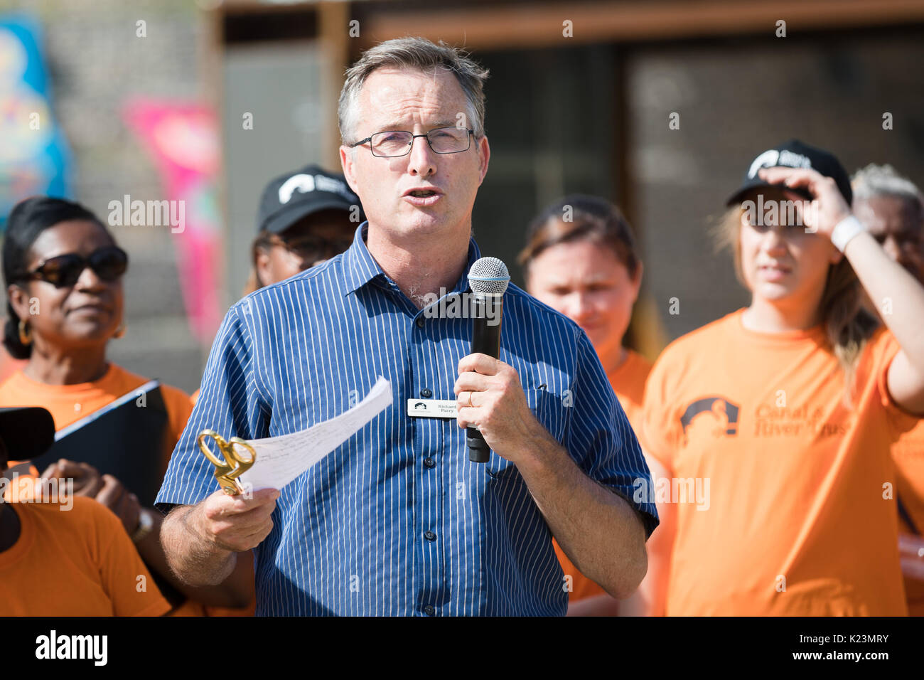 Chief executive of queen elizabeth olympic park hi-res stock ...
