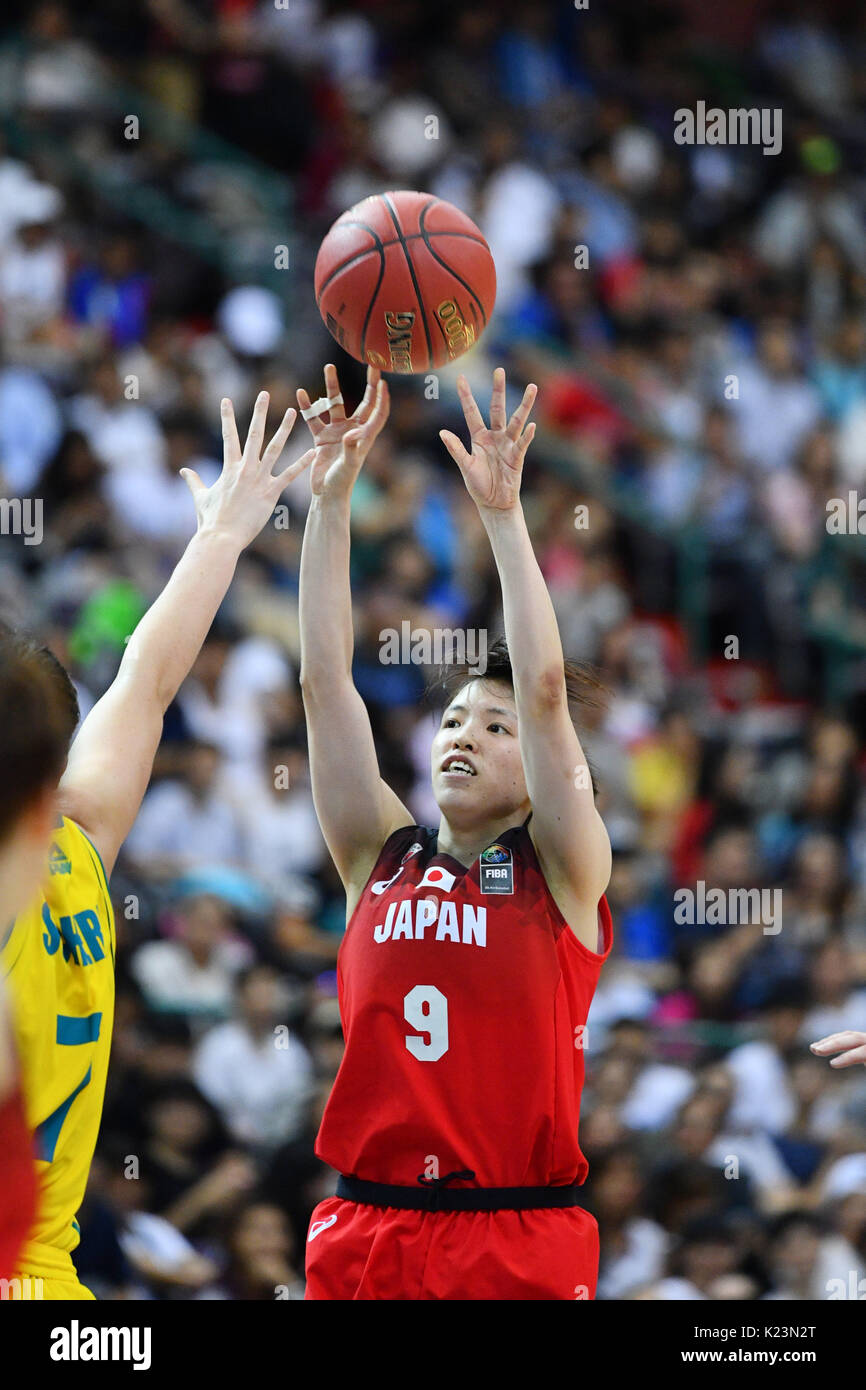 Taipei Arena, Taipei, Taiwan. 28th Aug, 2017. Saki HayashI (JPN), AUGUST 28, 2017 - Basketball ...