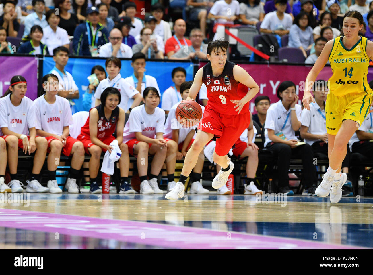 Taipei Arena, Taipei, Taiwan. 28th Aug, 2017. Saki HayashI (JPN), AUGUST 28, 2017 - Basketball ...