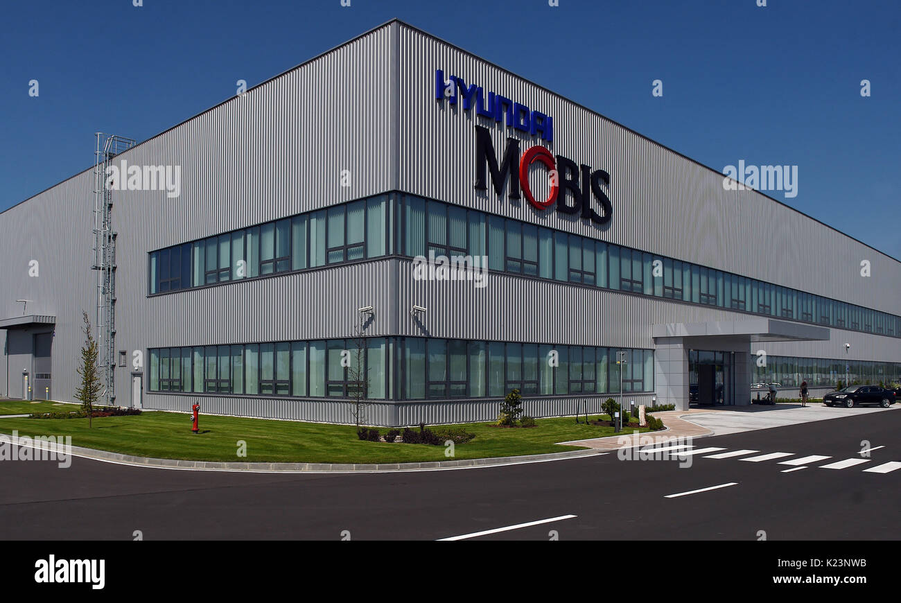 Hyundai Mobis's new headlight production plant is seen in Mosnov, Czech ...