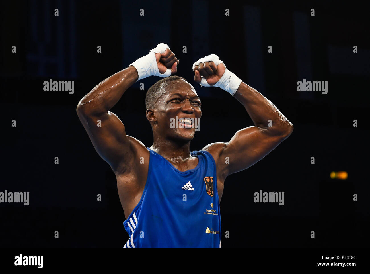 Hamburg, Germany. 29th Aug, 2017. dpatop - The German boxer Abass ...