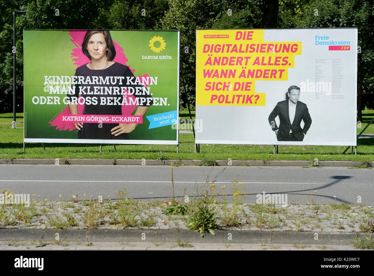Election posters for the elections to the german Bundestag, Germany ...