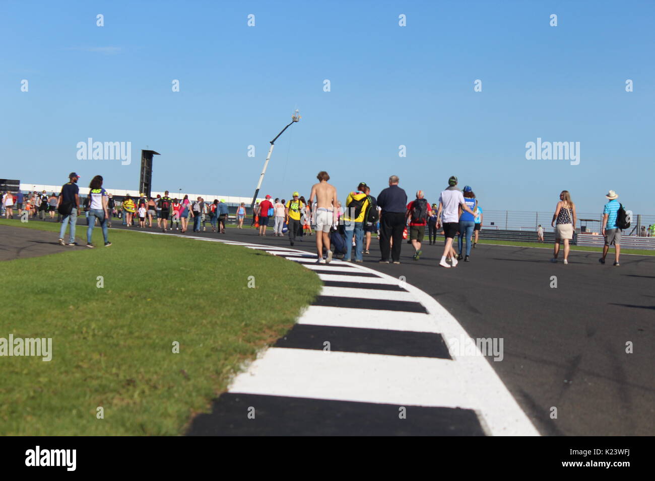 MotoGP Silverstone 2017, Abbey Corner Stock Photo - Alamy