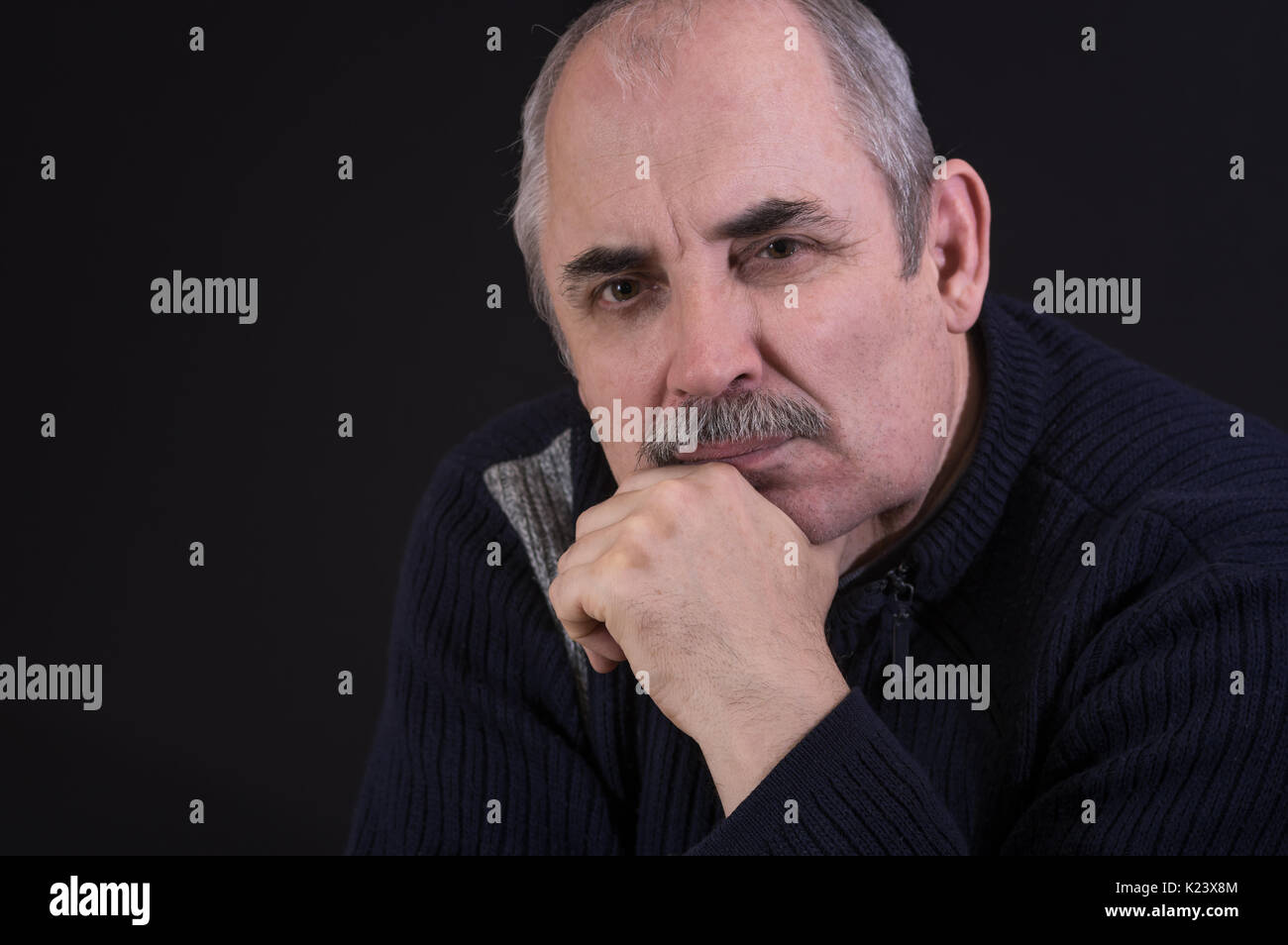 Male thinking darkness hi-res stock photography and images - Alamy