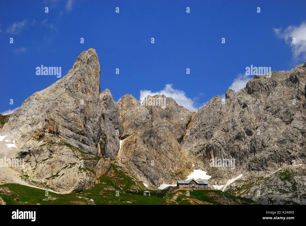 WWI Italian front, Carnic Alps, mount Chiadenis and Calvi alpine ...