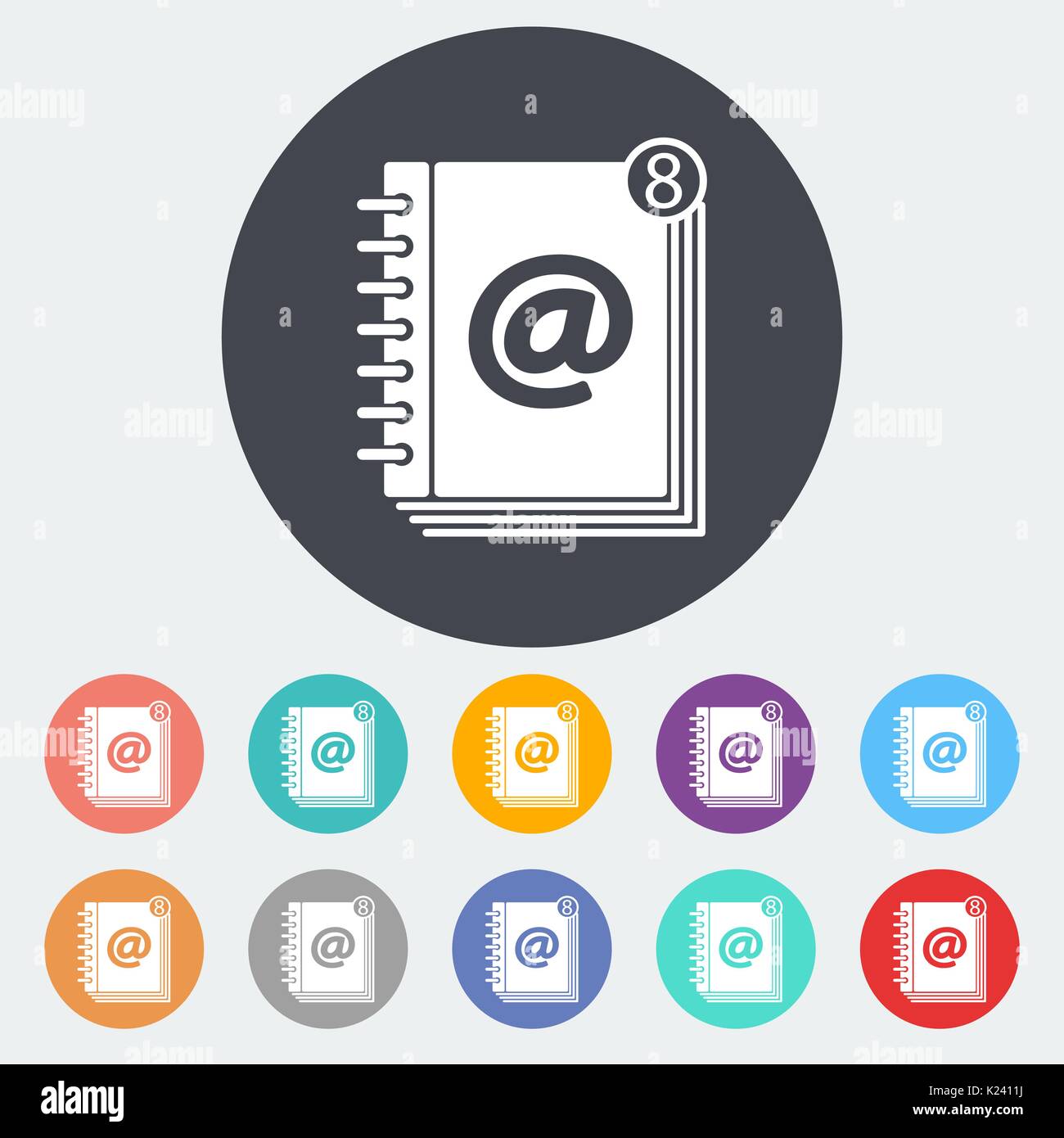 Contacts app icon on Stock Vector Images - Alamy