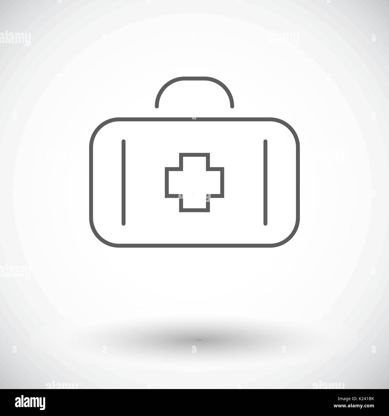 First aid. Single flat icon on white background. Vector illustration ...