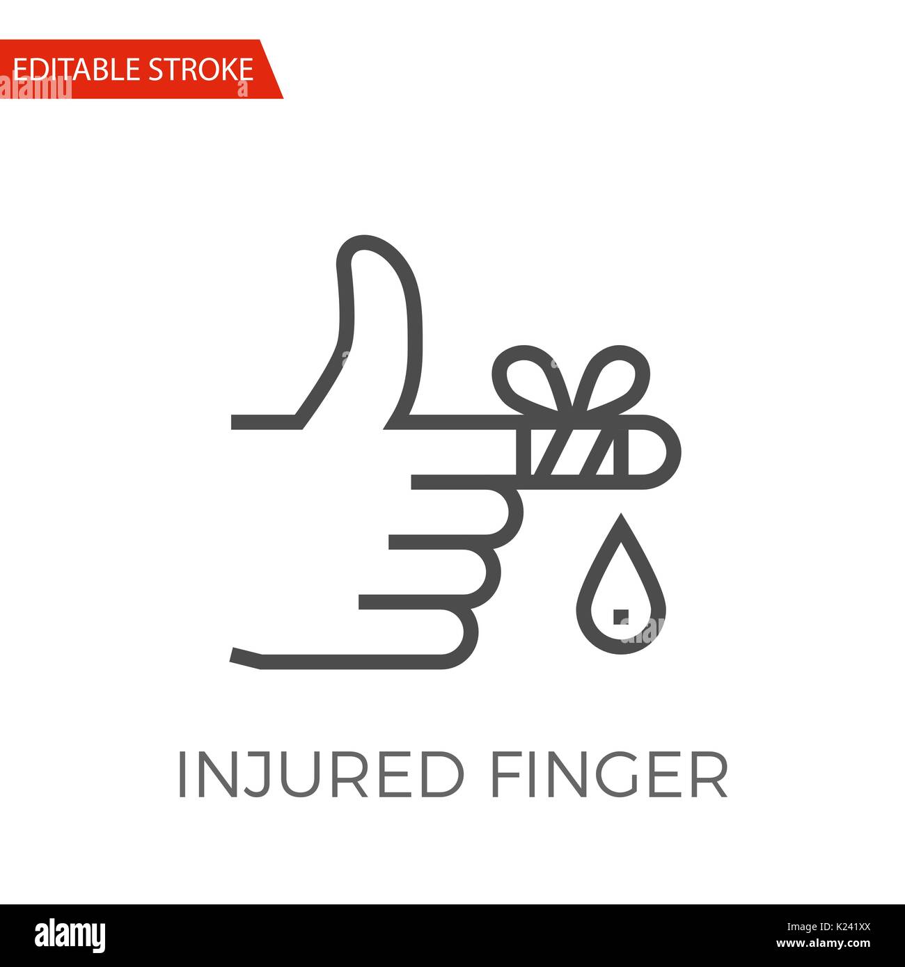 Injured finger icon hi-res stock photography and images - Alamy