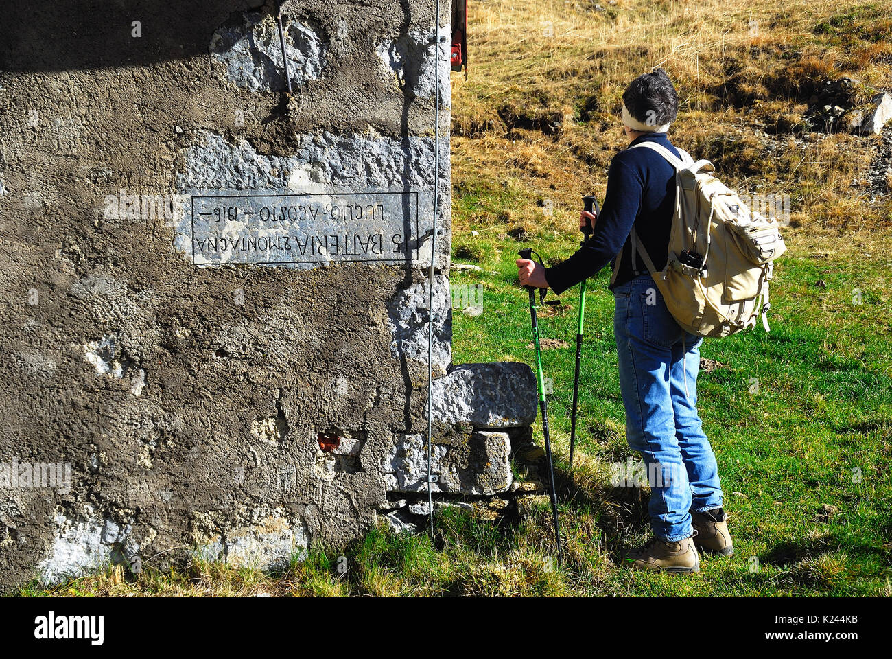 WWI Italian front, Carnic Alps, Avostanis mountain. The Avostanis ...