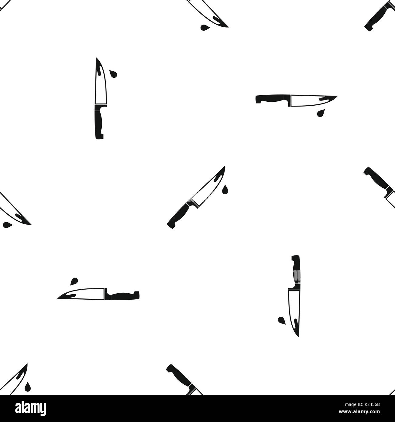 Steel knife pattern seamless black Stock Vector Image & Art - Alamy