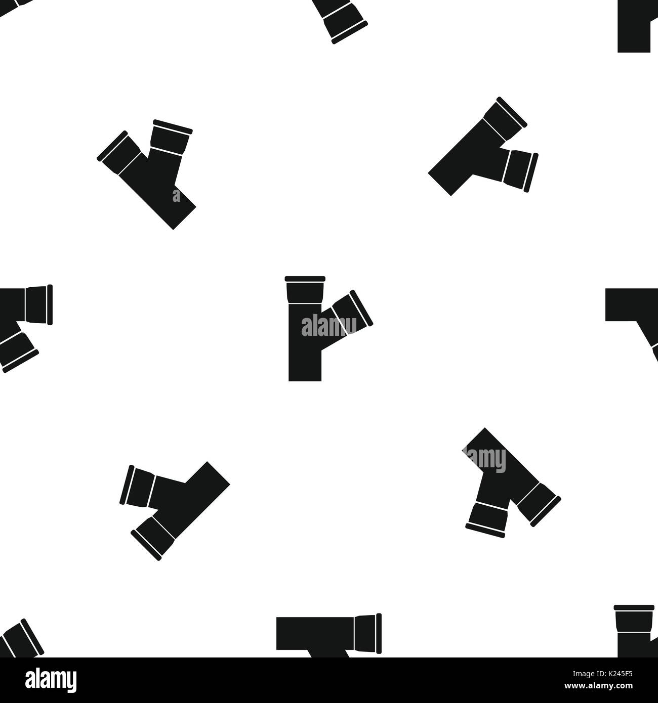 Black pvc plastic drain pipe Stock Vector Images - Alamy