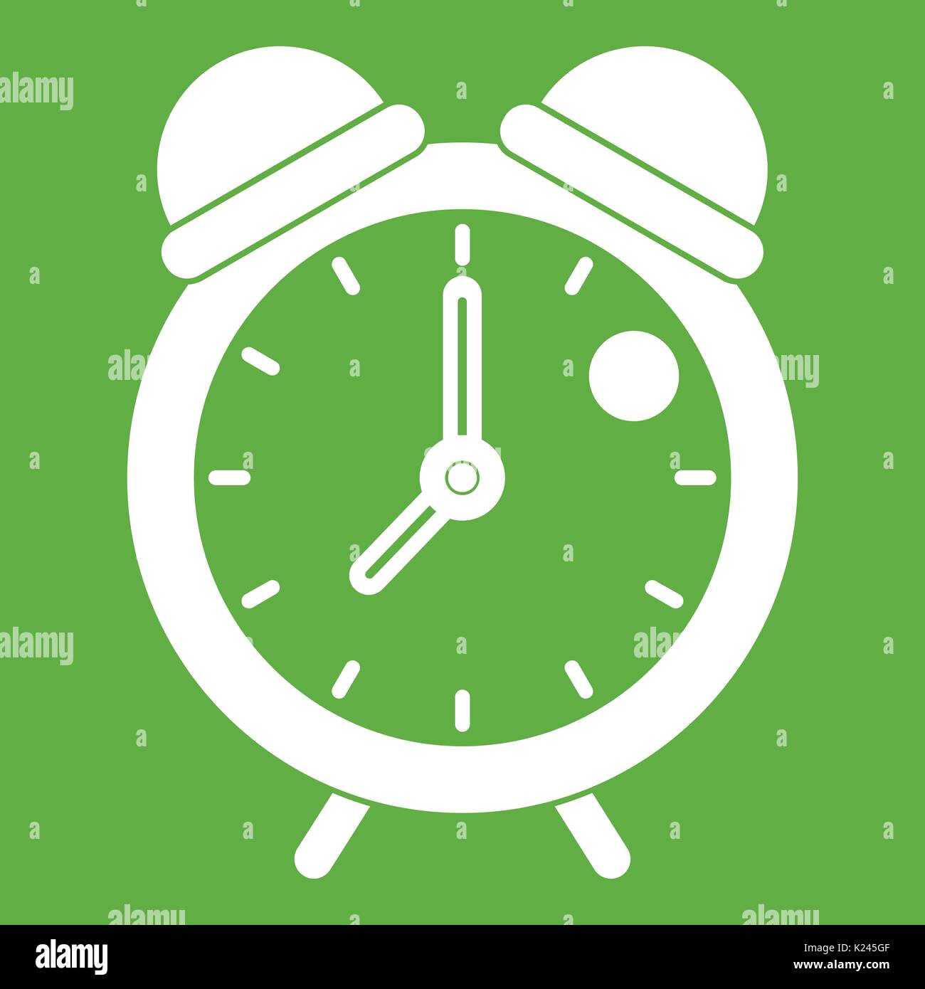 Green clock analog tick Stock Vector Images - Alamy