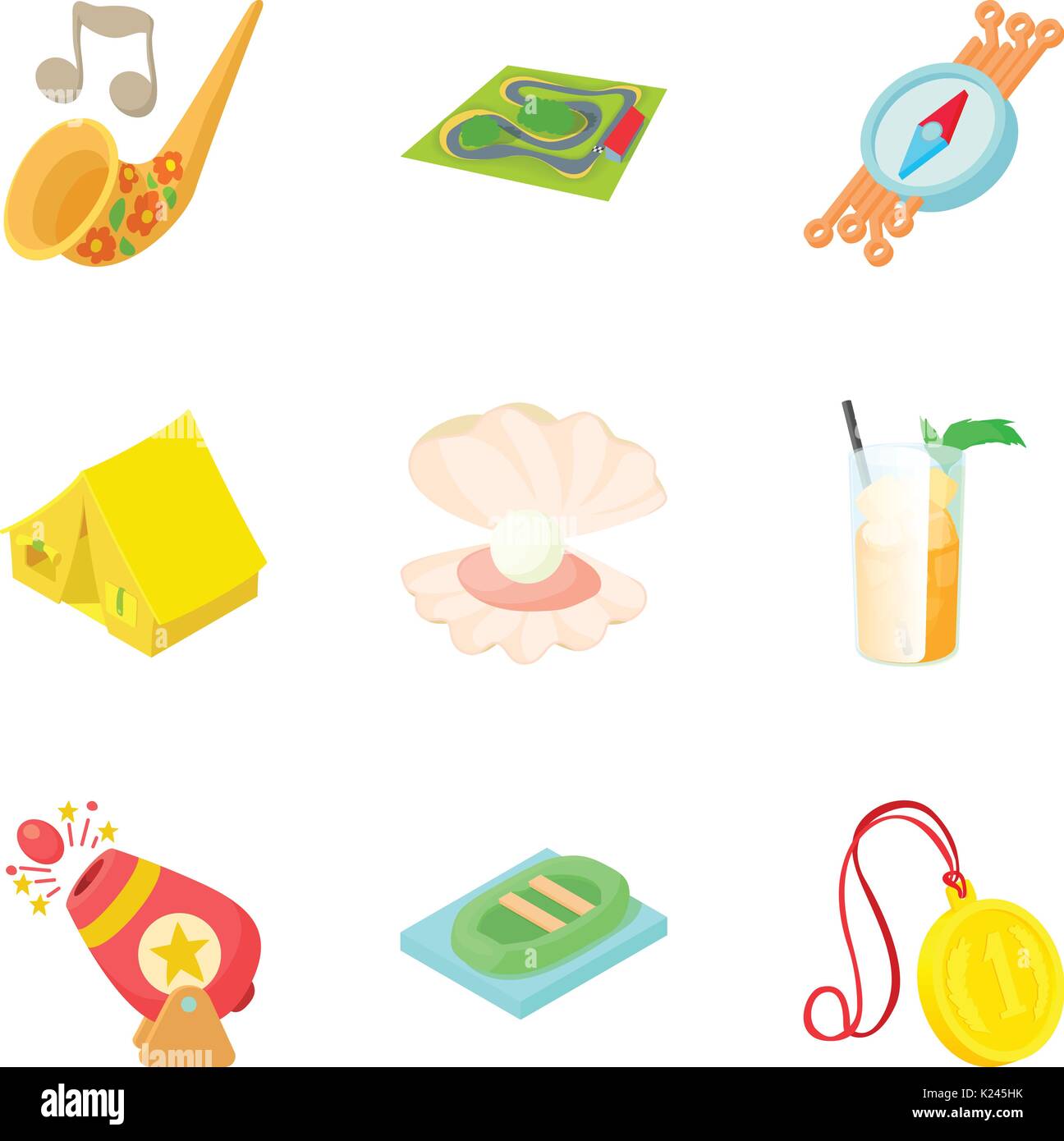 Choose direction icons set, cartoon style Stock Vector Image & Art - Alamy