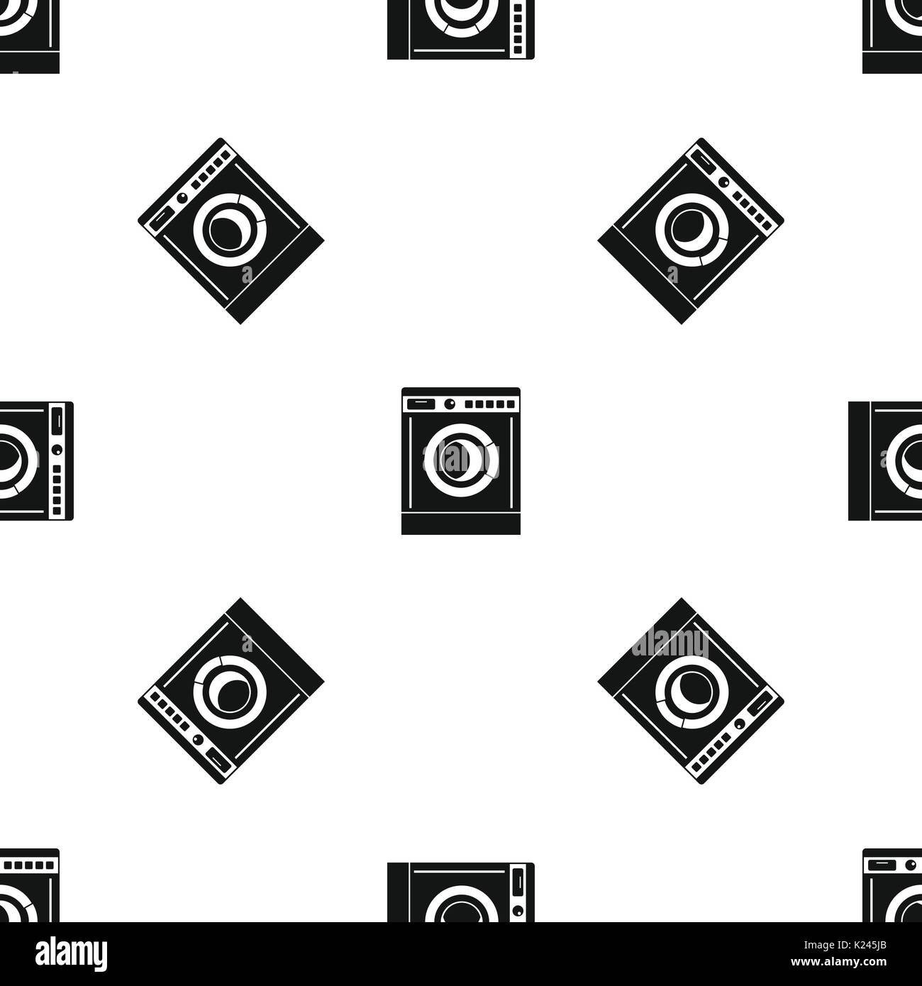 Washing machine pattern seamless black Stock Vector Image & Art - Alamy