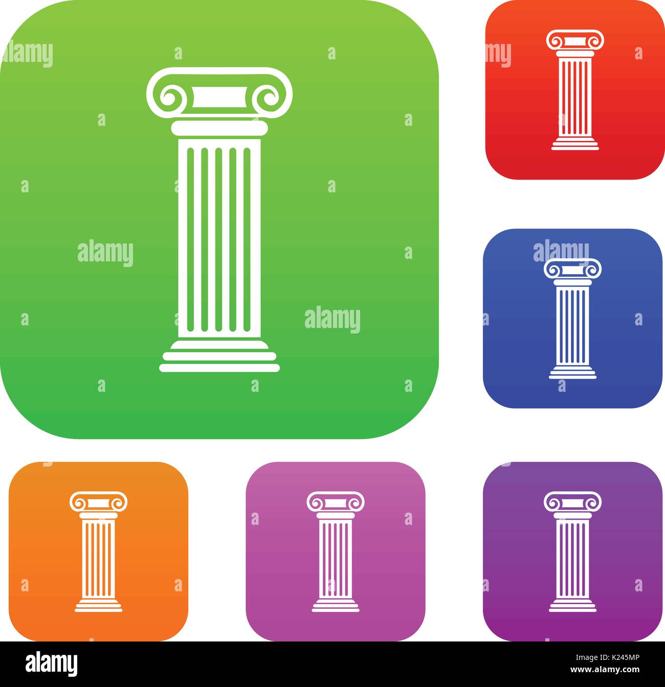 Roman column set collection Stock Vector Image & Art - Alamy