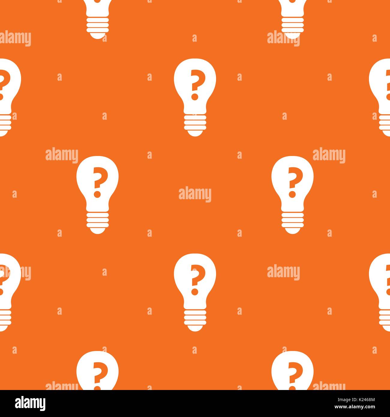Light bulb with question mark inside pattern seamless Stock Vector ...
