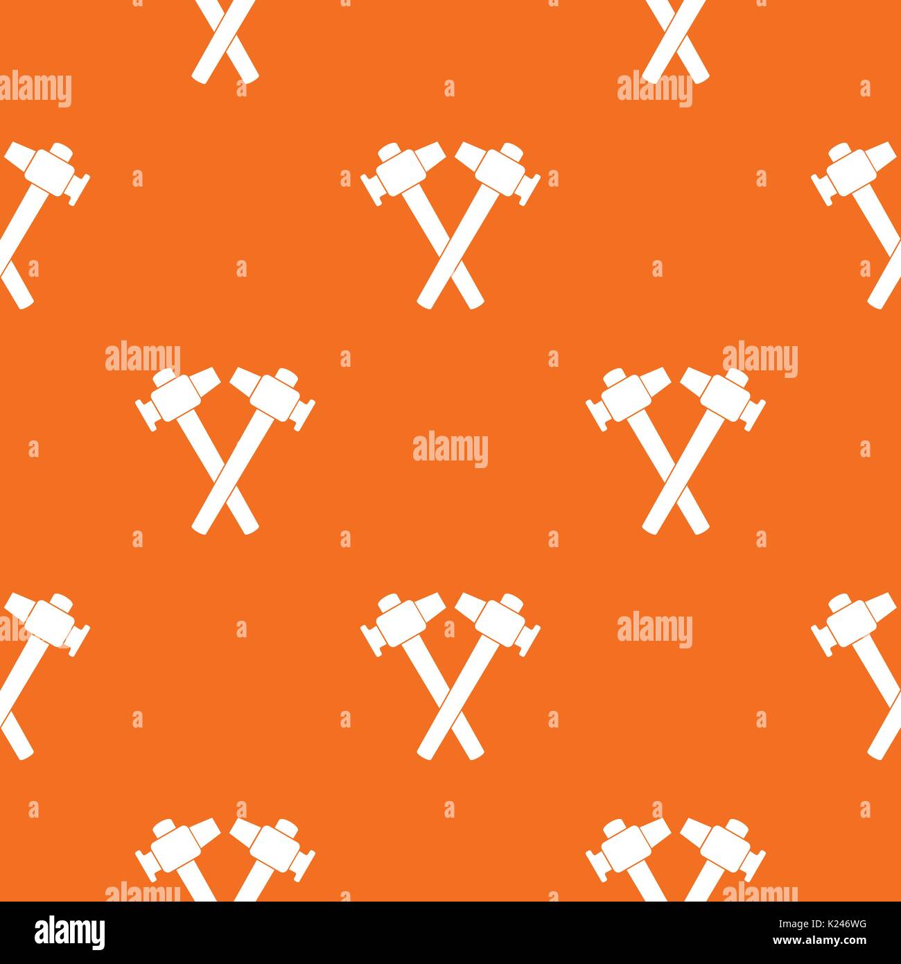 Crossed blacksmith hammer pattern seamless Stock Vector Image & Art - Alamy