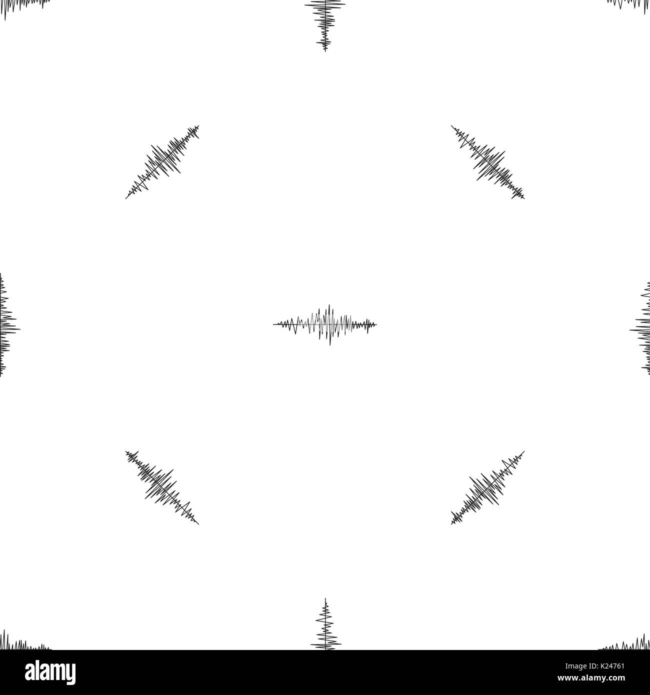 Sound wave pattern seamless black Stock Vector Image & Art - Alamy