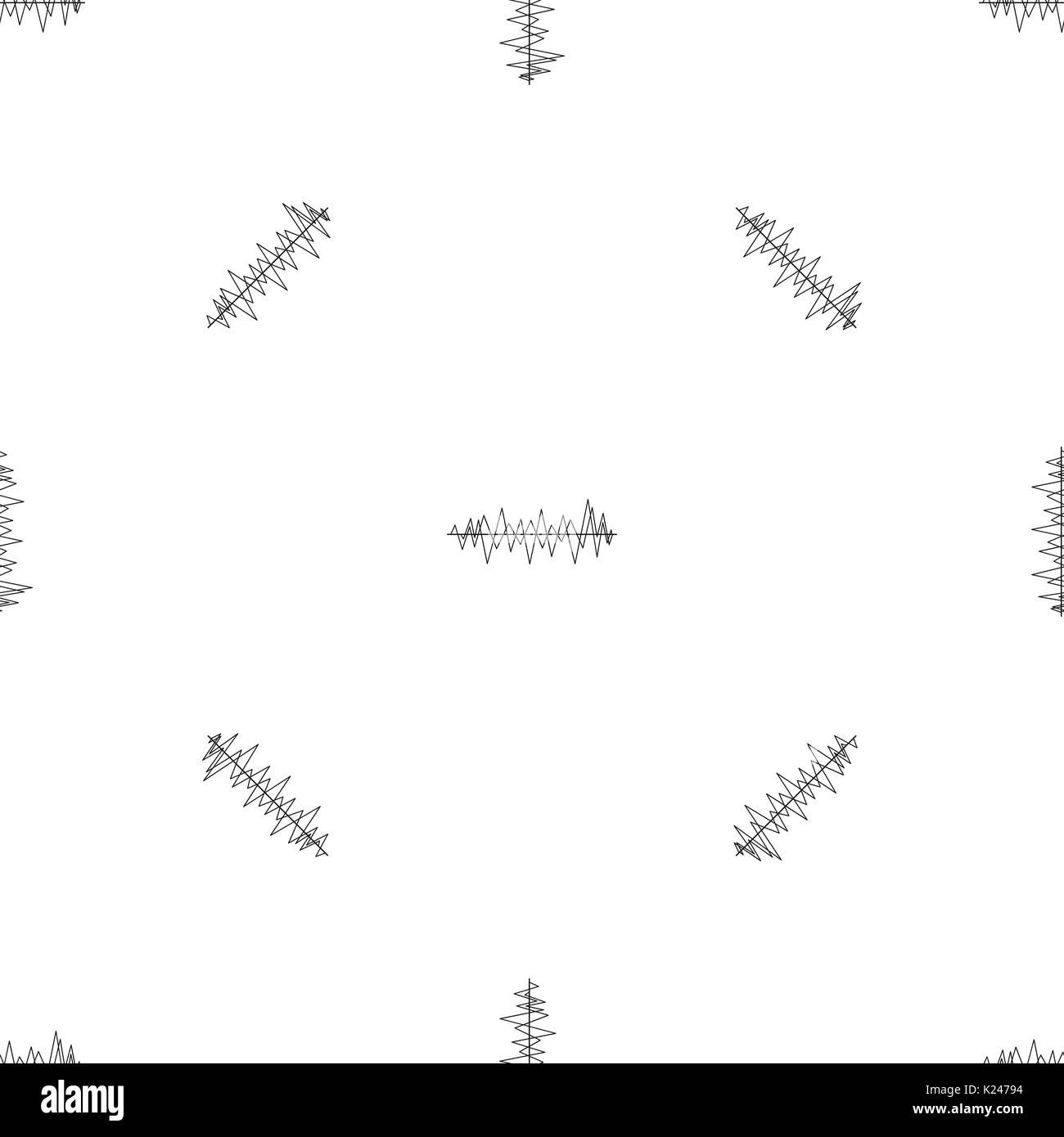 Sound wave pattern seamless black Stock Vector Image & Art - Alamy