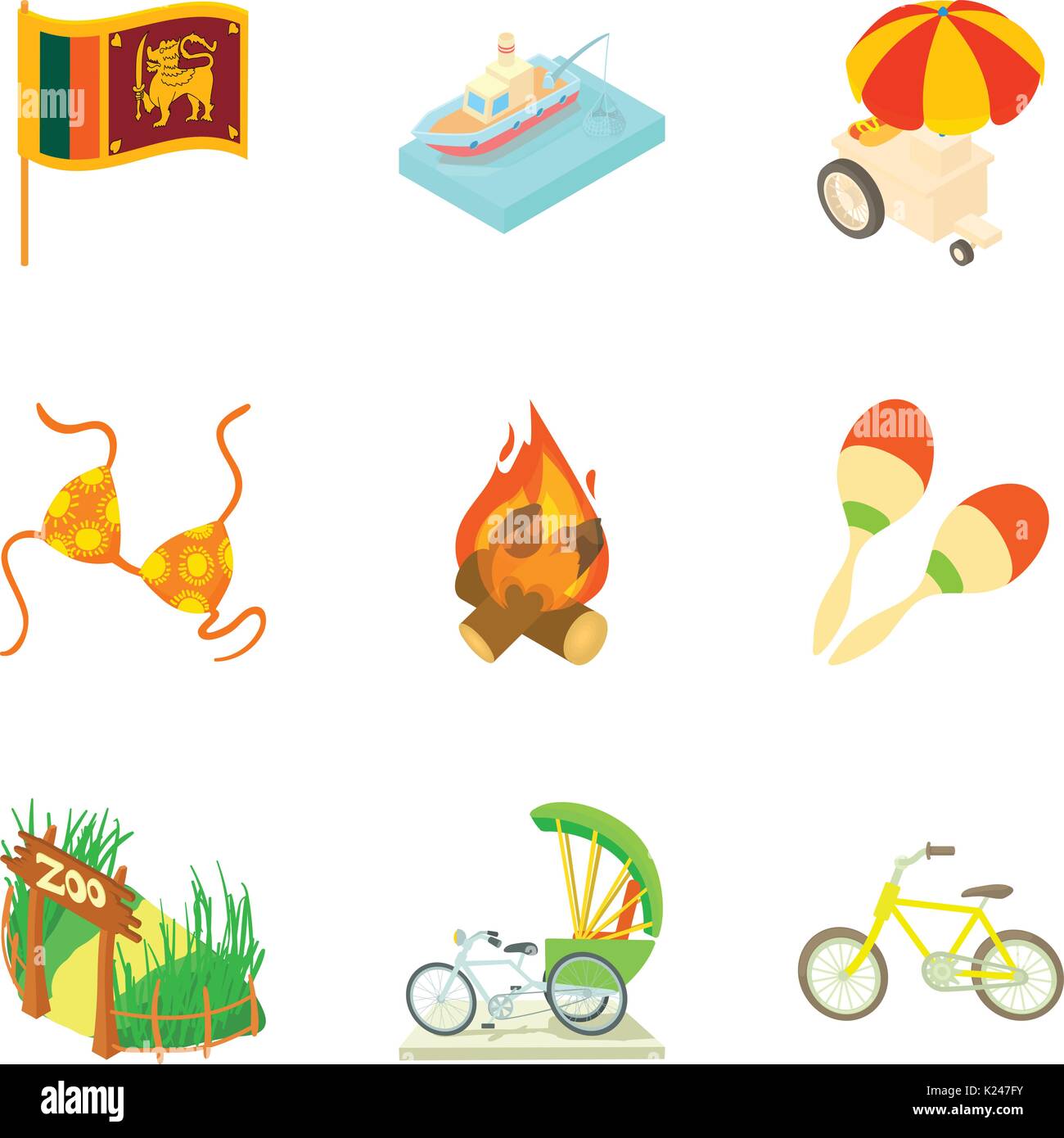 Venture upon icons set, cartoon style Stock Vector Image & Art - Alamy