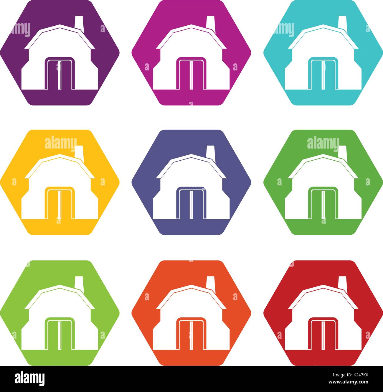 Old blacksmith building Stock Vector Images - Alamy