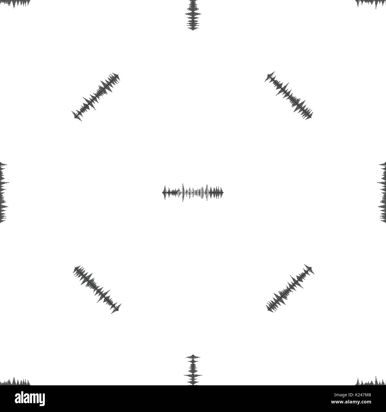 Musical pulse pattern seamless black Stock Vector Image & Art - Alamy