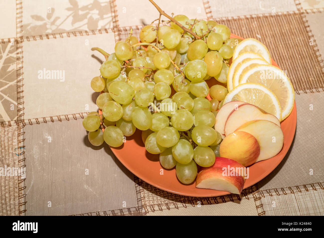 Fruit apple banana grapes berries hi-res stock photography and images ...