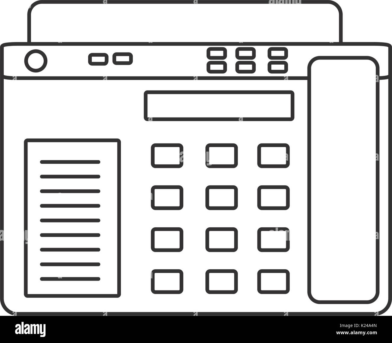 Retro fax machine hi-res stock photography and images - Alamy