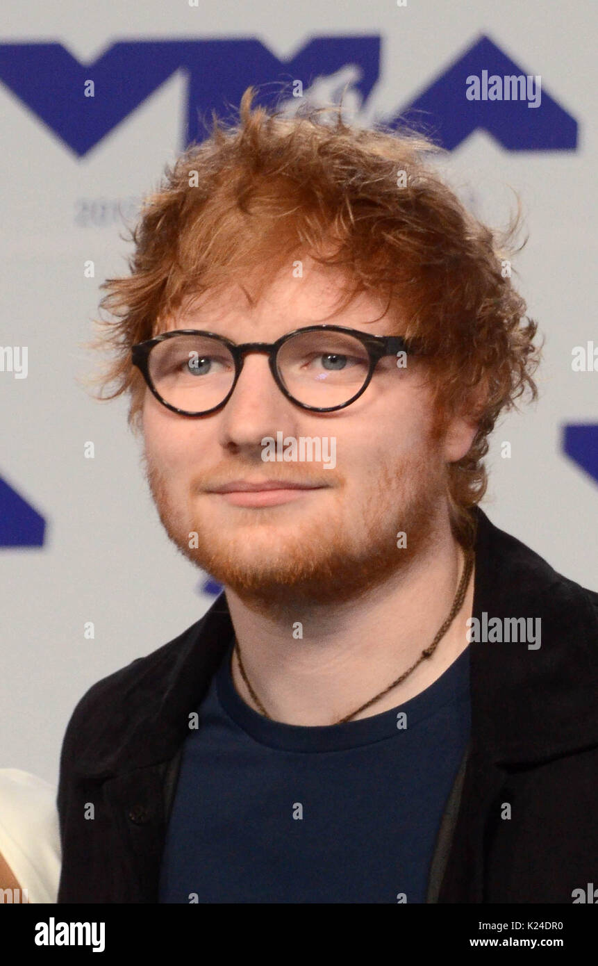 INGLEWOOD, CA - AUGUST 27: Ed Sheeran at the 2017 MTV Video Music ...