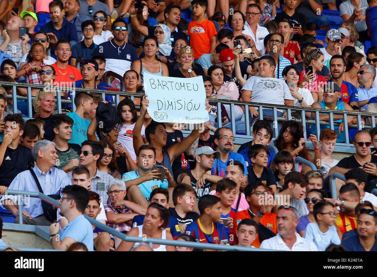 Barcelona, Spain. 28th Aug, 2017. FC Barcelona's new signing Ousmane ...