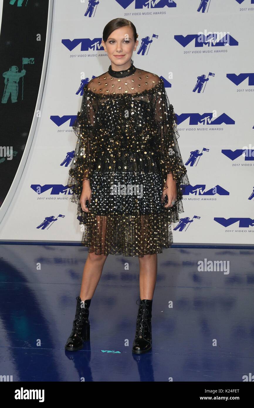 Inglewood, CA. 27th Aug, 2017. Millie Bobby Brown at arrivals for MTV ...