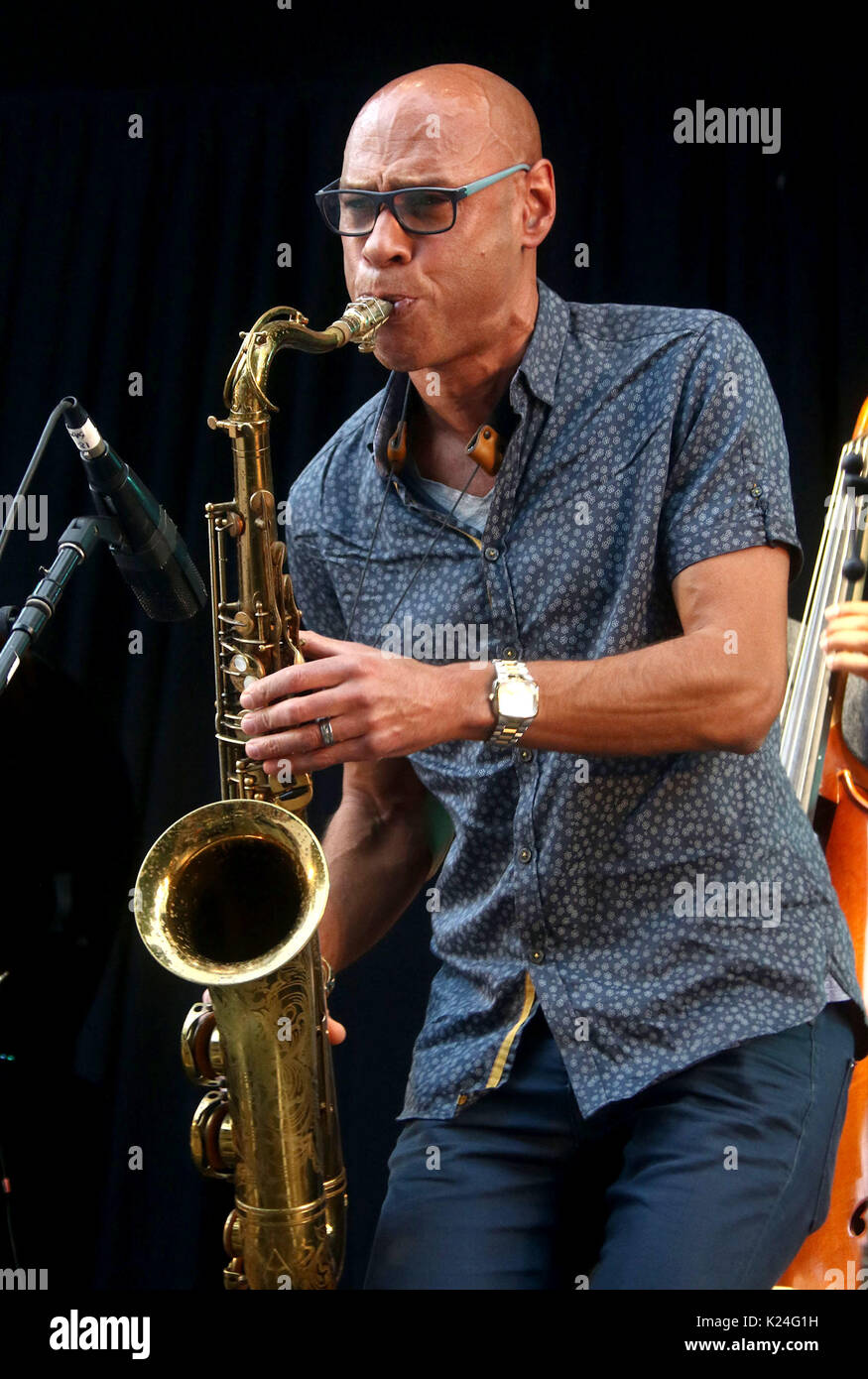 August 27, 2017 - New York, New York, U.S. - Jazz saxophonist JOSHUA ...