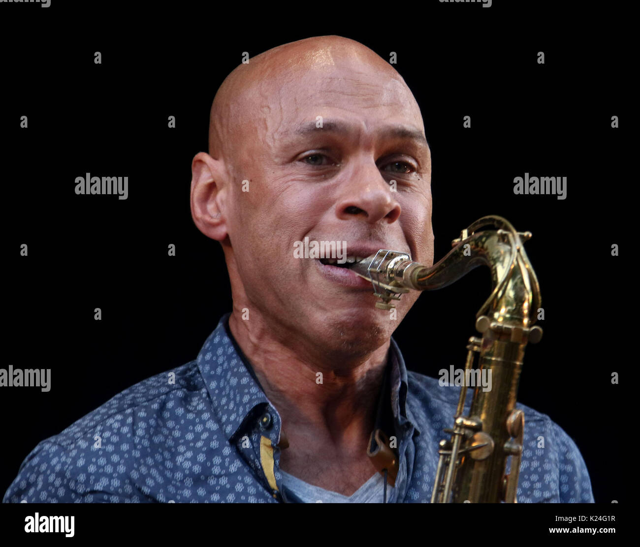 August 27, 2017 - New York, New York, U.S. - Jazz saxophonist JOSHUA ...
