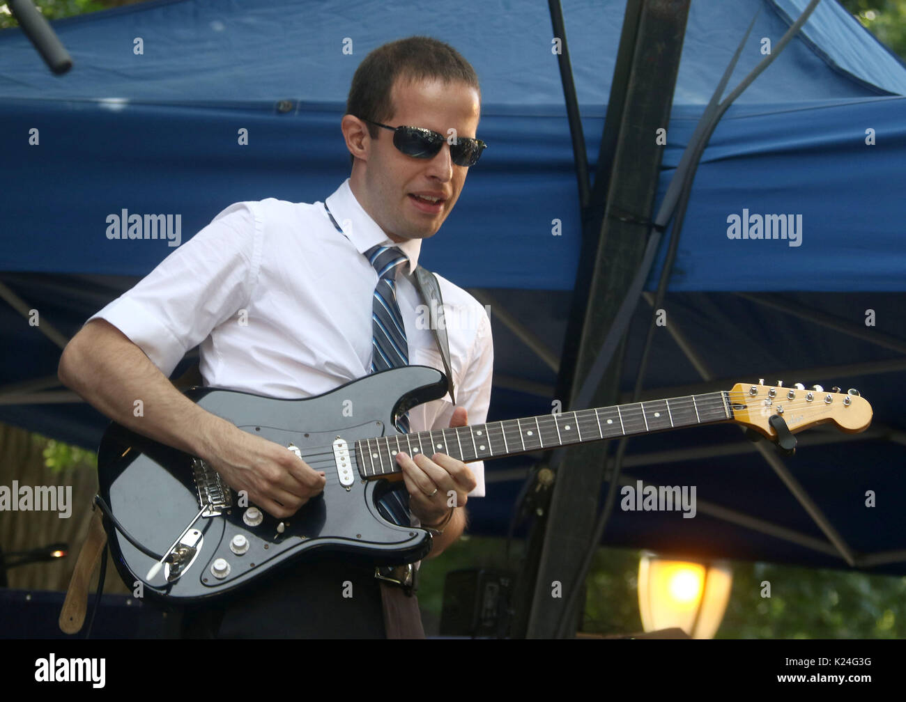New York, New York, USA. 27th Aug, 2017. Jazz guitarist DAVID ROSENTHAL ...