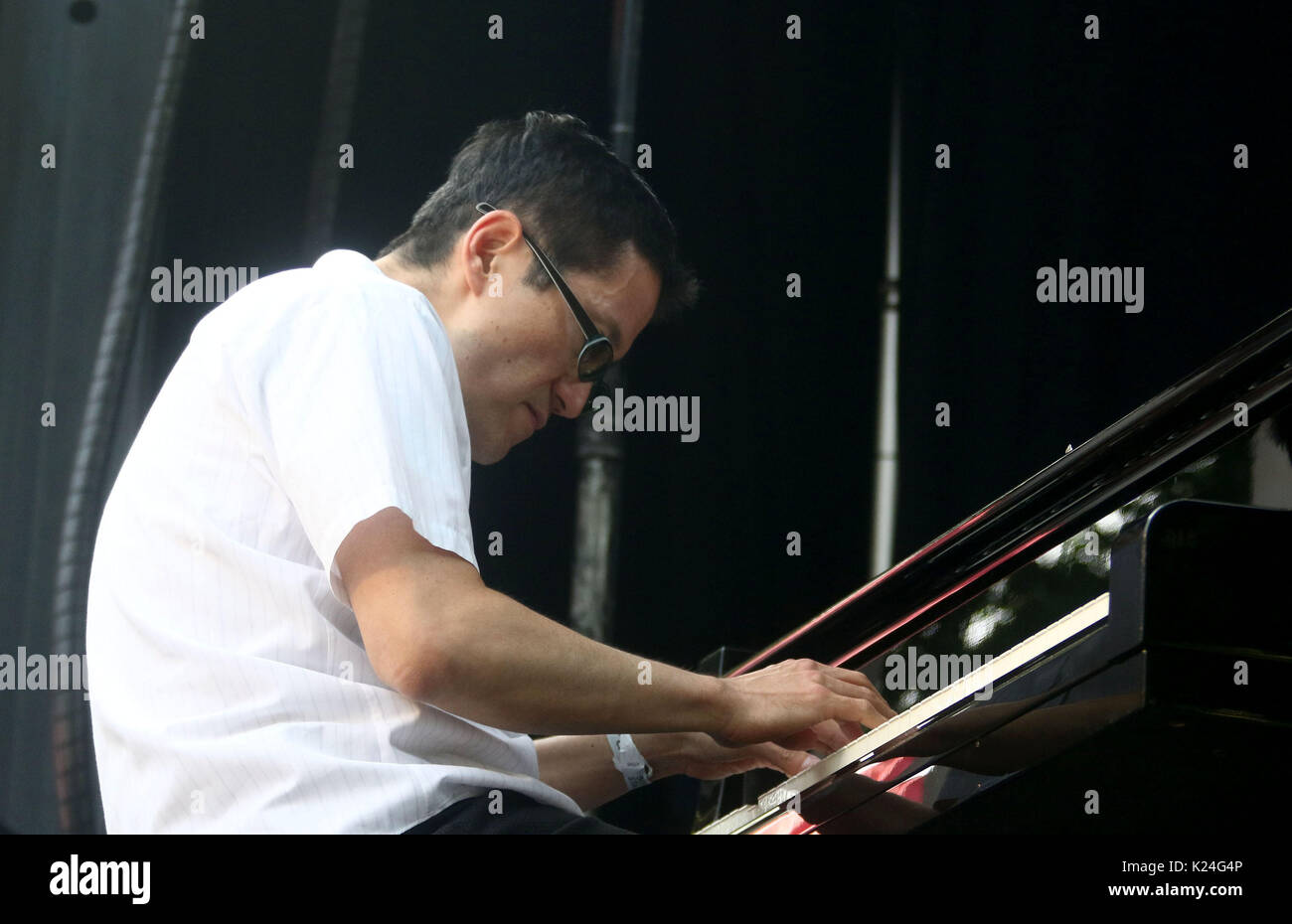 New York, New York, USA. 27th Aug, 2017. Jazz pianist TORU DODO ...