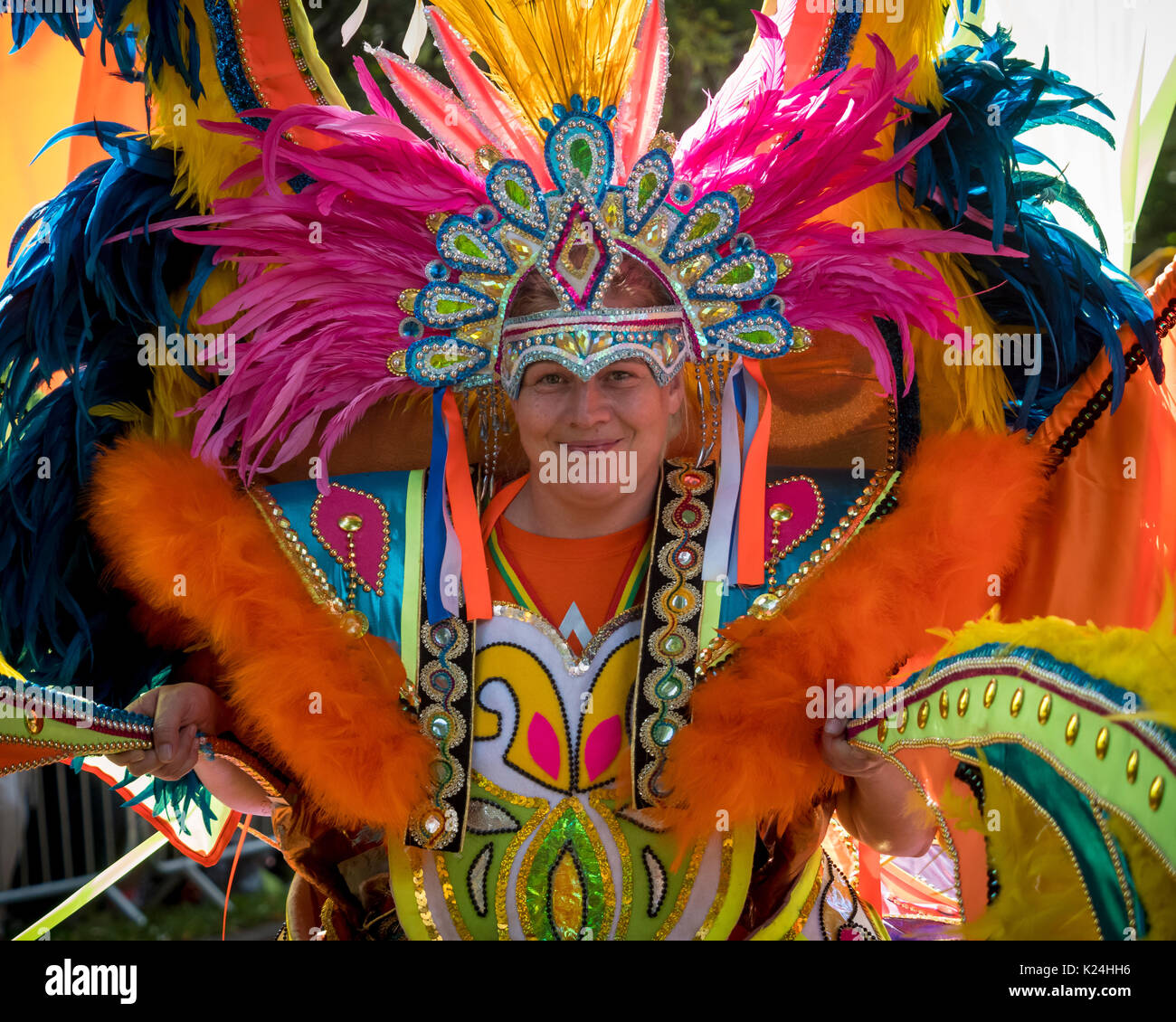 Leeds, UK. 28th August 2017. The 50th Leeds West Indian Carnival at ...