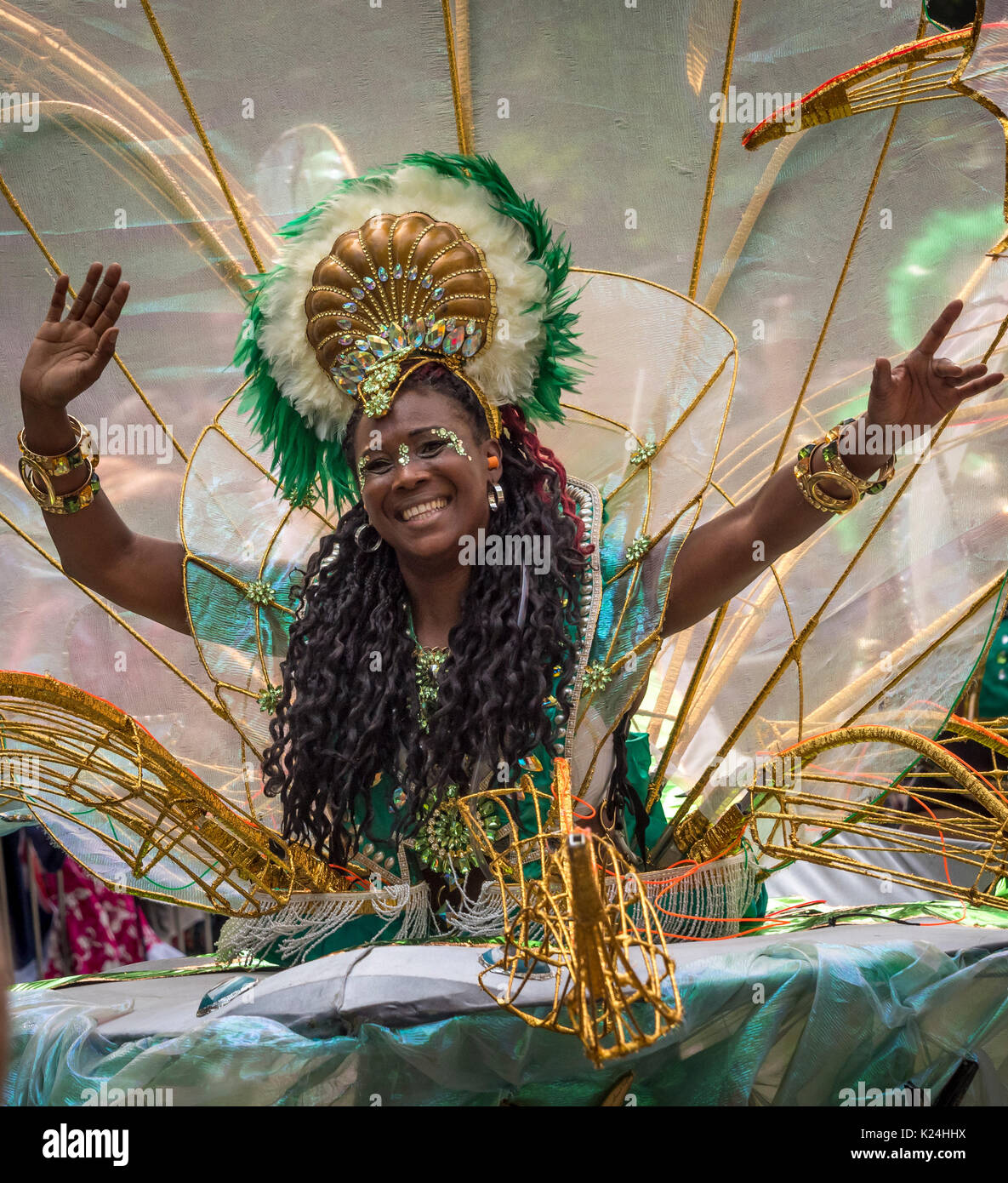 Leeds, UK. 28th August, 2017. The 50th Leeds West Indian Carnival at ...