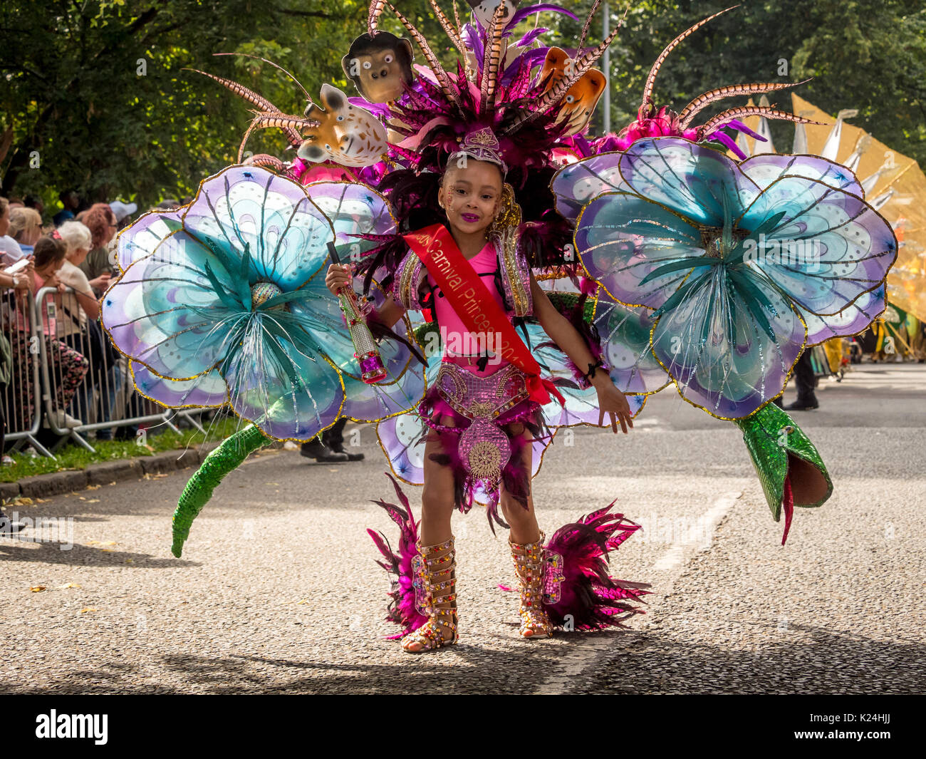 Leeds, UK. 28th August, 2017. The 50th Leeds West Indian Carnival at ...