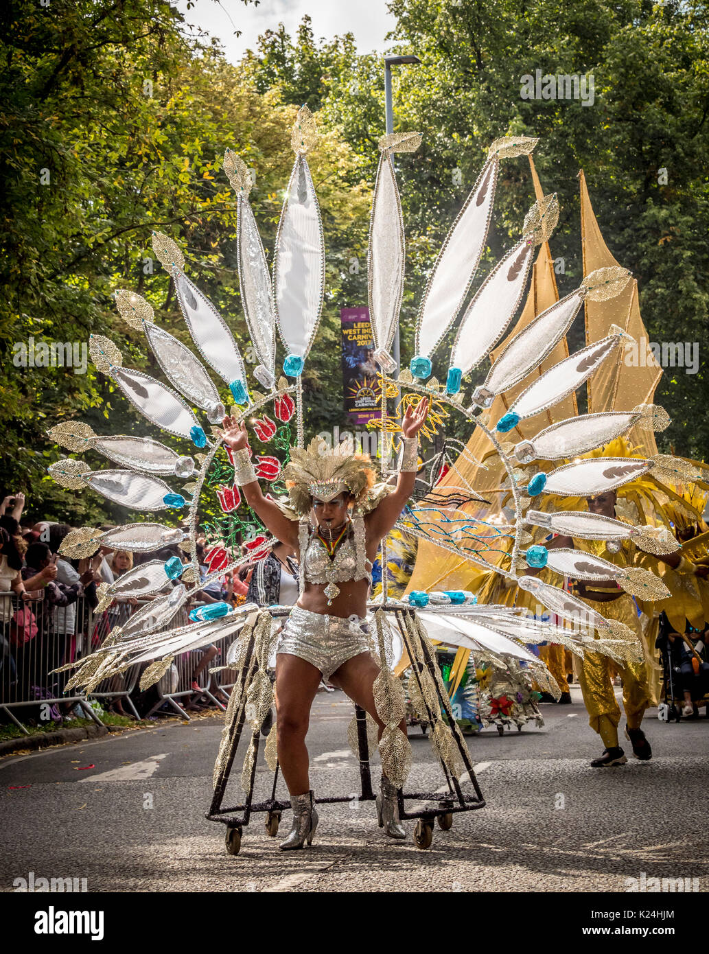 Leeds, UK. 28th August, 2017. The 50th Leeds West Indian Carnival at ...