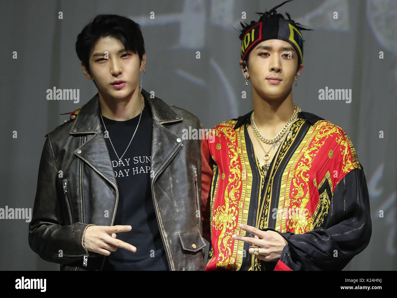 S. Korean boy group VIXX LR Ravi, a member of the South Korean boy ...