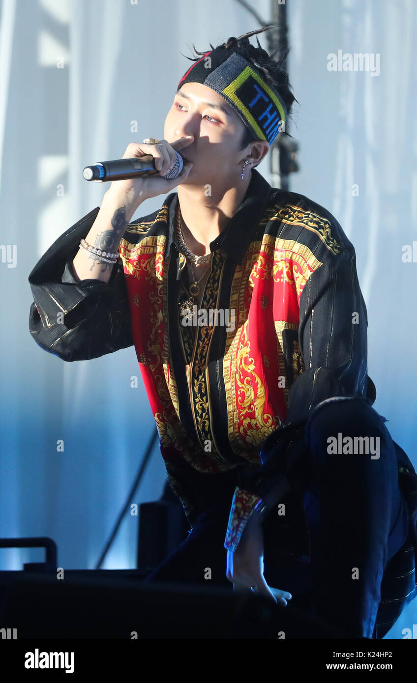 S. Korean boy group VIXX LR Ravi, a member of the South Korean boy ...