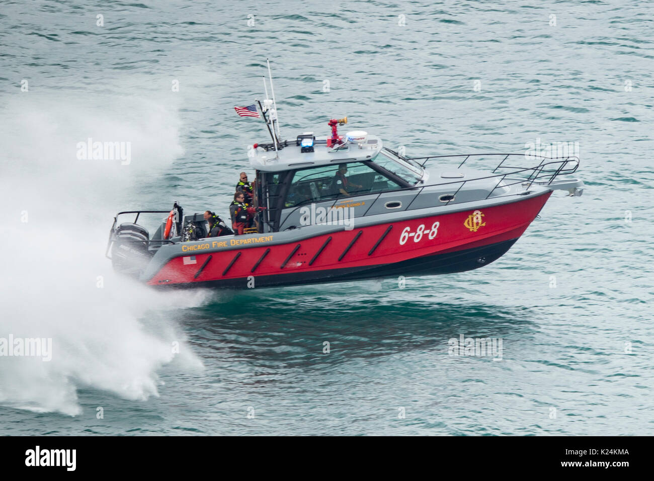 August 18, 2017: Chicago, Illinois, U.S. - A Chicago Fire Department ...