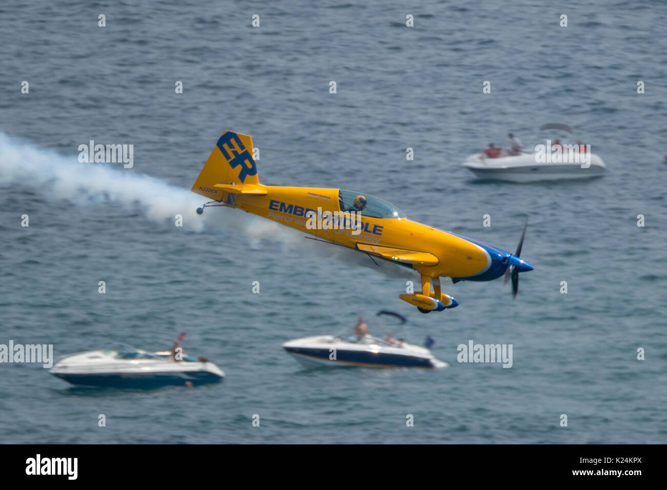 August 18, 2017: Chicago, Illinois, U.S. - Pilot Matt Chapman and his ...